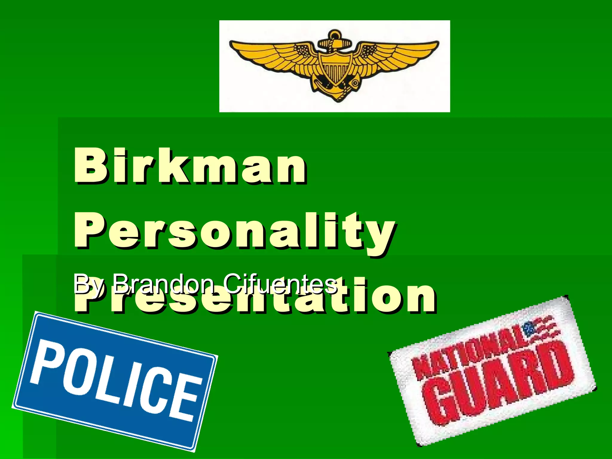 Birkman Personality Presentation | PPT