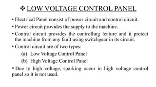 LOW VOLTAGE CONTROL PANEL, SWITHGEAR, OVERLOAD PROTECTION, STARTING ...