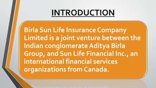 Birla Sunlife Insurance Summer Internship | PPTX