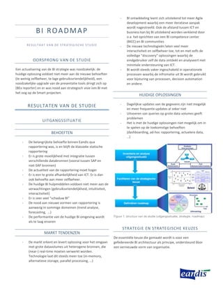 Bi roadmap take away (Olivier Goethals) | PDF