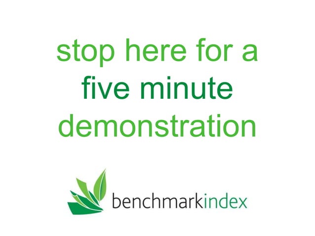 Benchmark Index is BACK! | PPTX