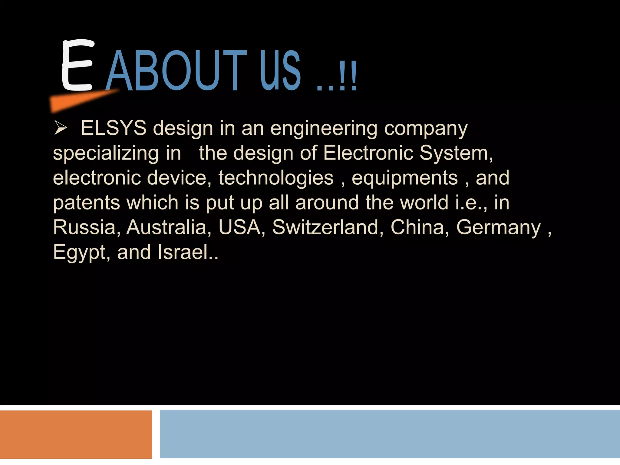 Elsys India Corporation | PPTX