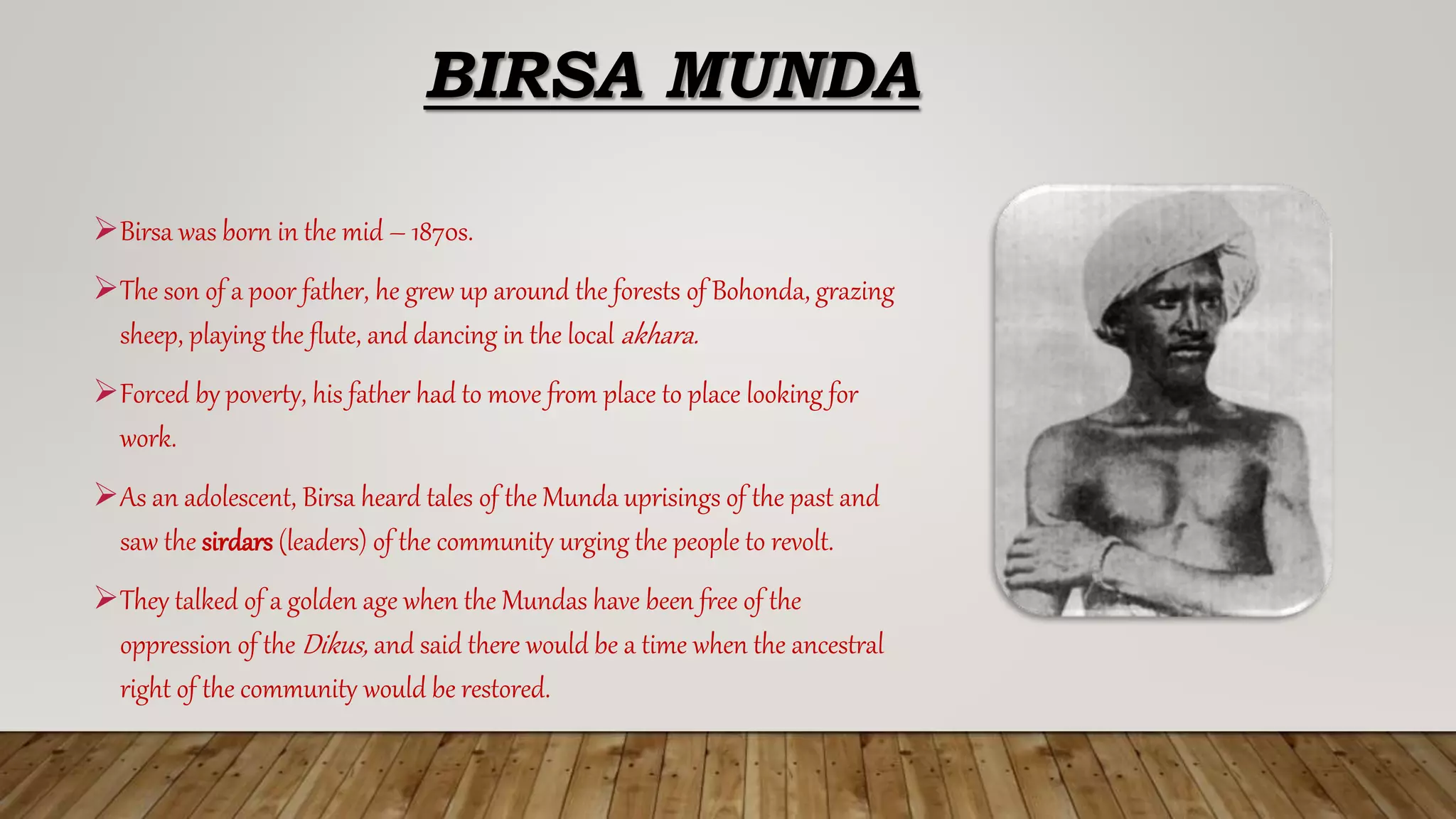 Birsa munda | PPTX
