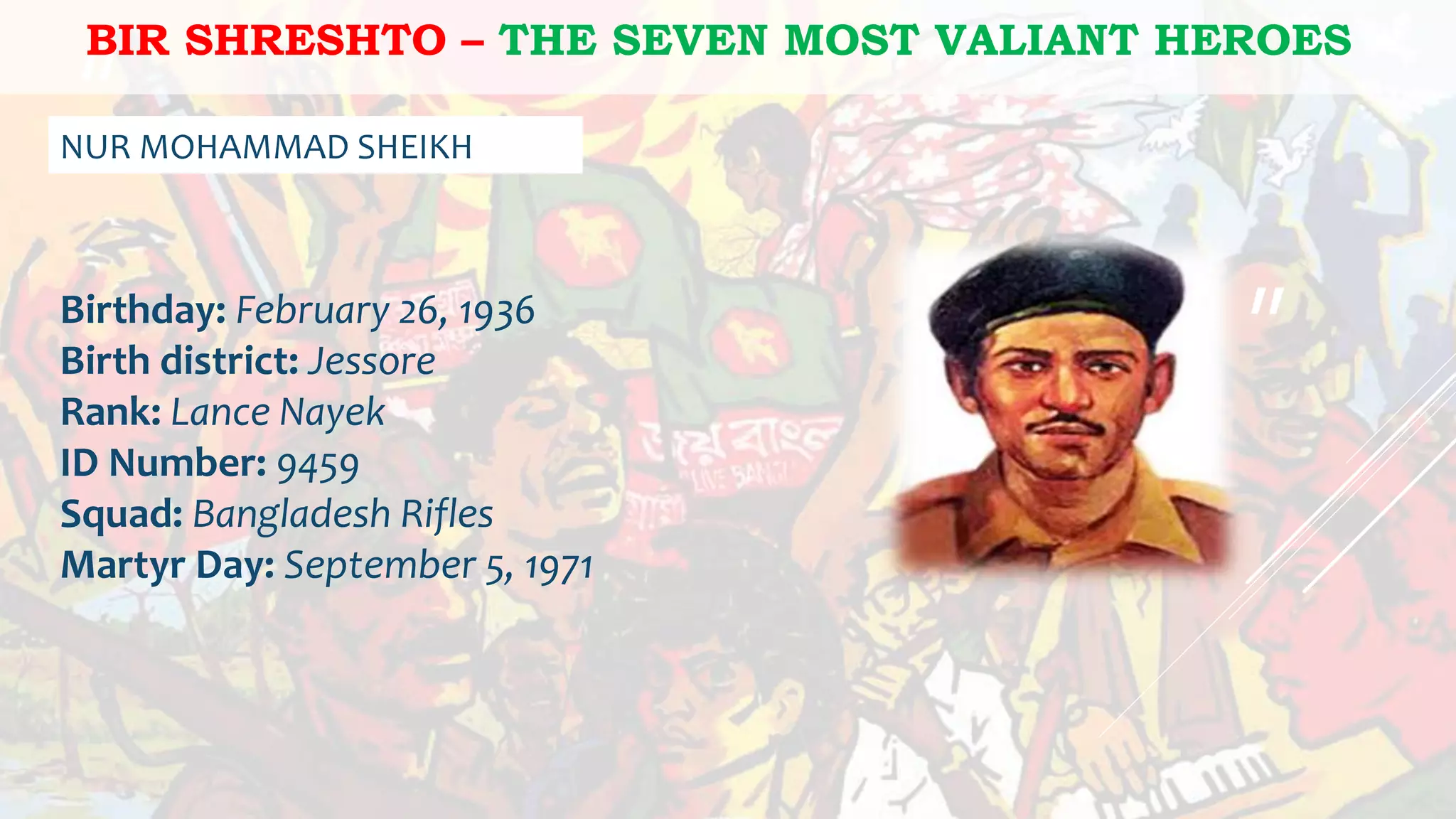 Bir sreshthos of liberation war of bangladesh | PPTX