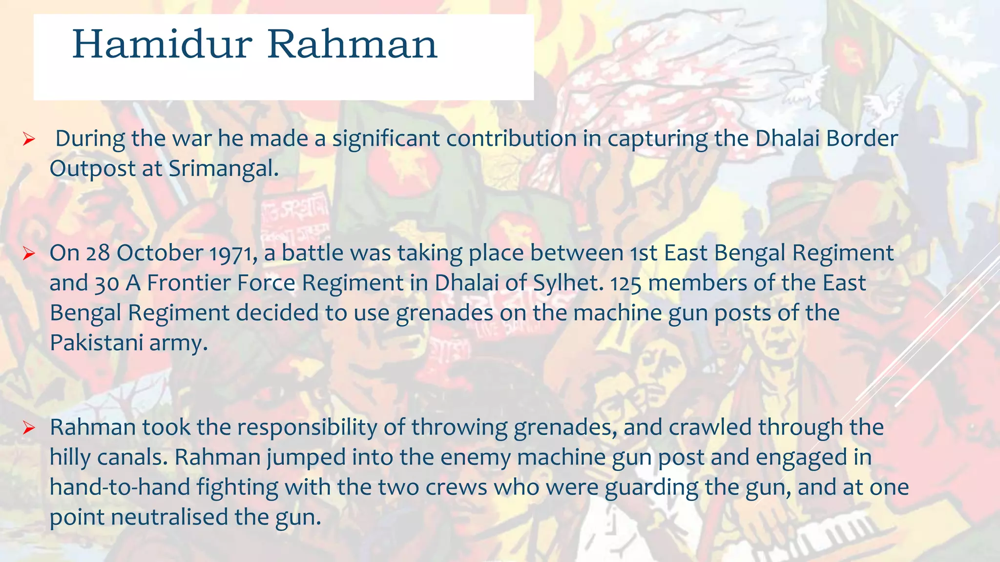 Bir sreshthos of liberation war of bangladesh | PPTX