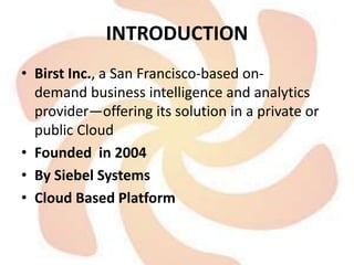 Birst BI Tool | PPTX