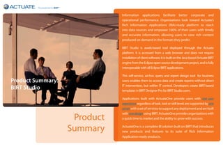 Actuate BIRT Studio | PDF | Desktop Publishing | Computer Software and ...
