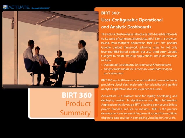 BIRT 360 Dashboards | PPT