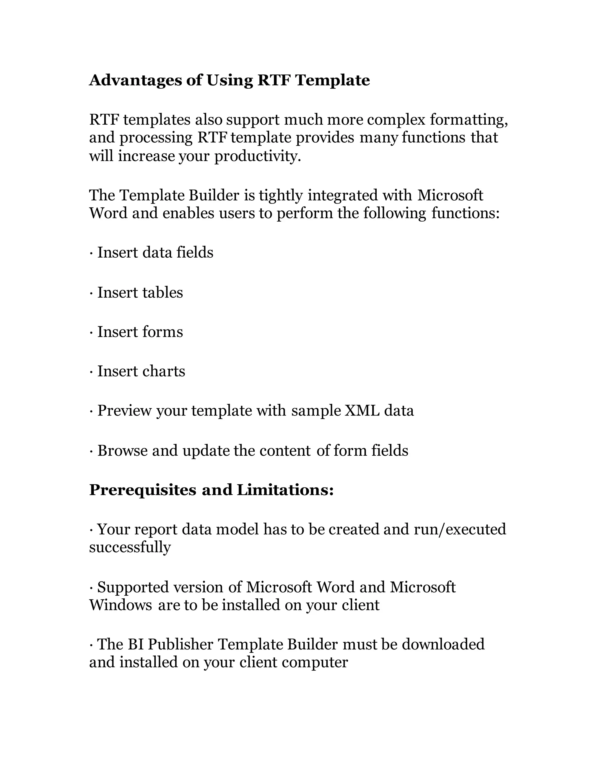 How to Create Oracle Fusion BI Publisher Report Using RTF Template | DOCX