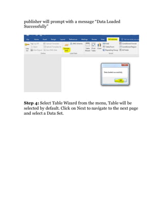 How to Create Oracle Fusion BI Publisher Report Using RTF Template | DOCX