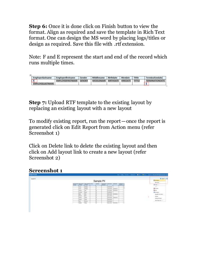 How to Create Oracle Fusion BI Publisher Report Using RTF Template | DOCX