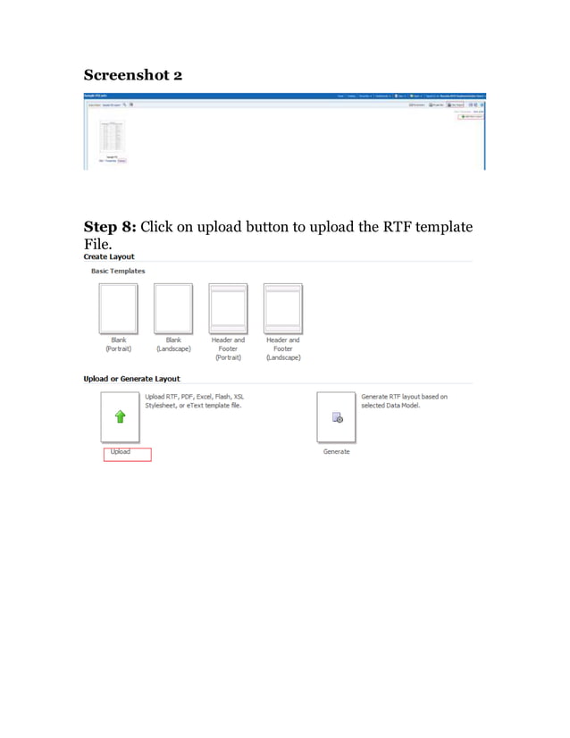 How to Create Oracle Fusion BI Publisher Report Using RTF Template | DOCX