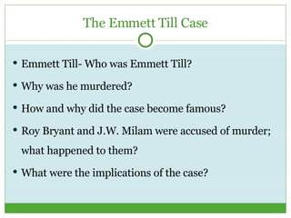Birth of Modern Civil Rights Era | PPT
