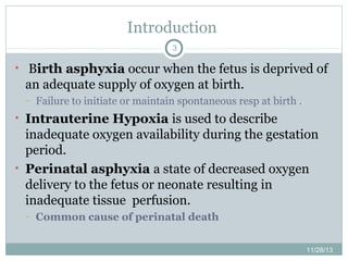 Birth asphyxia, with Tanzania perspective | PPT