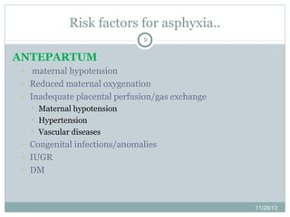Birth asphyxia, with Tanzania perspective | PPT