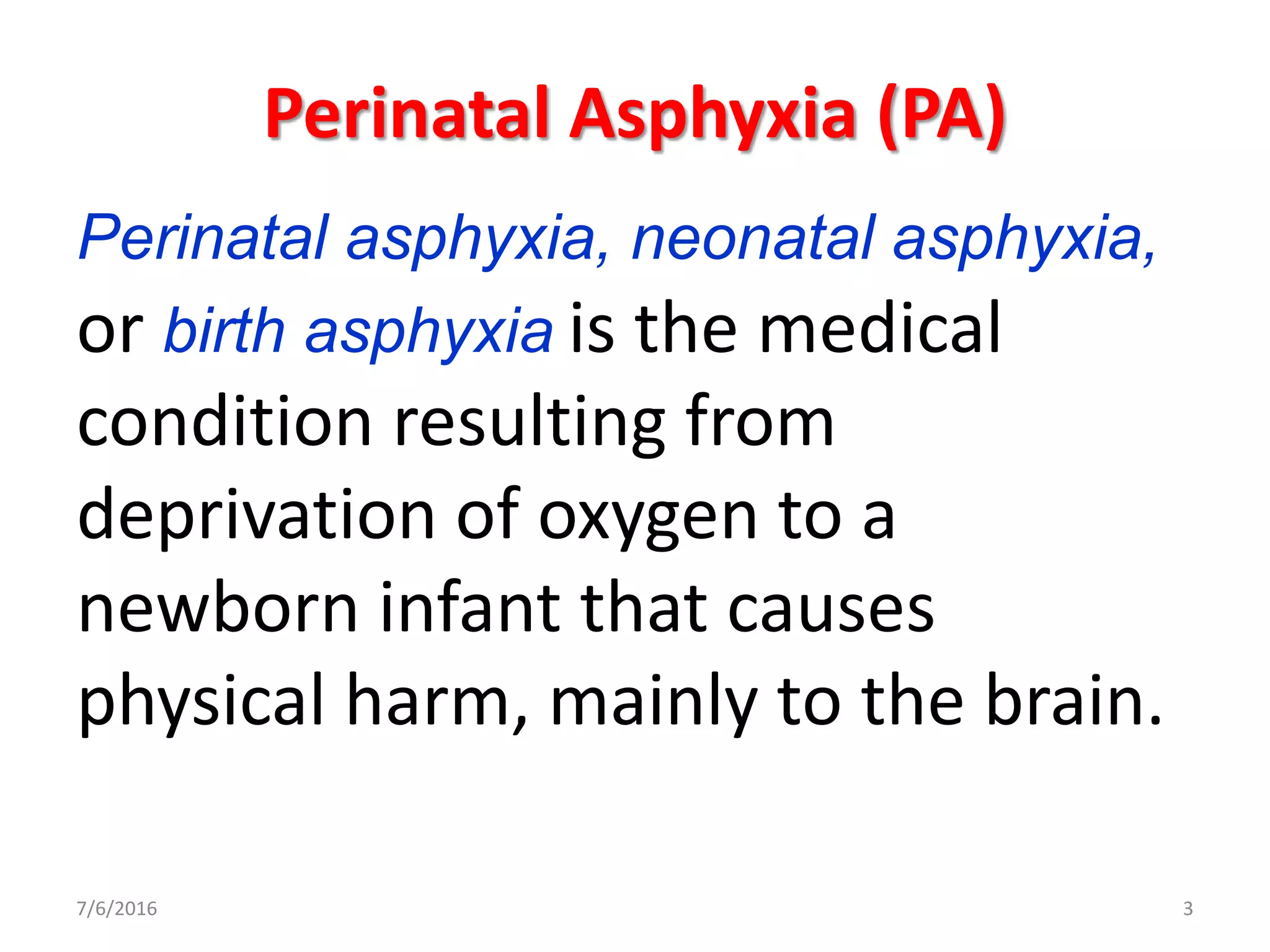 Birth asphyxia | PPTX