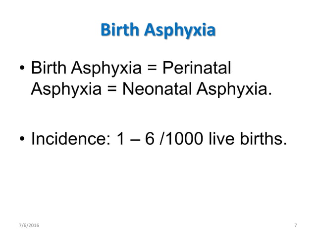 Birth asphyxia | PPTX | Pregnancy | Reproductive Health