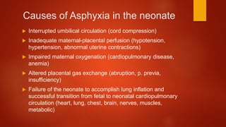 Birth asphyxia | PPTX