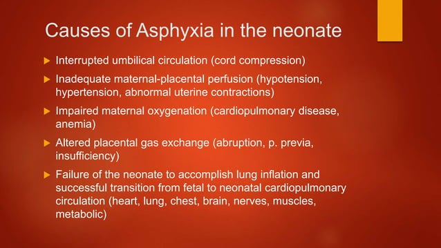 Birth asphyxia | PPTX