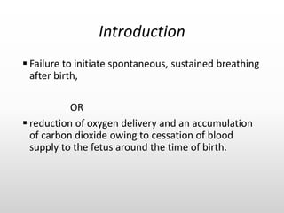 Birth asphyxia | PPTX