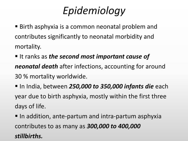 Birth asphyxia | PPTX