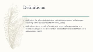 BIRTH ASPHYXIA. . | PPTX
