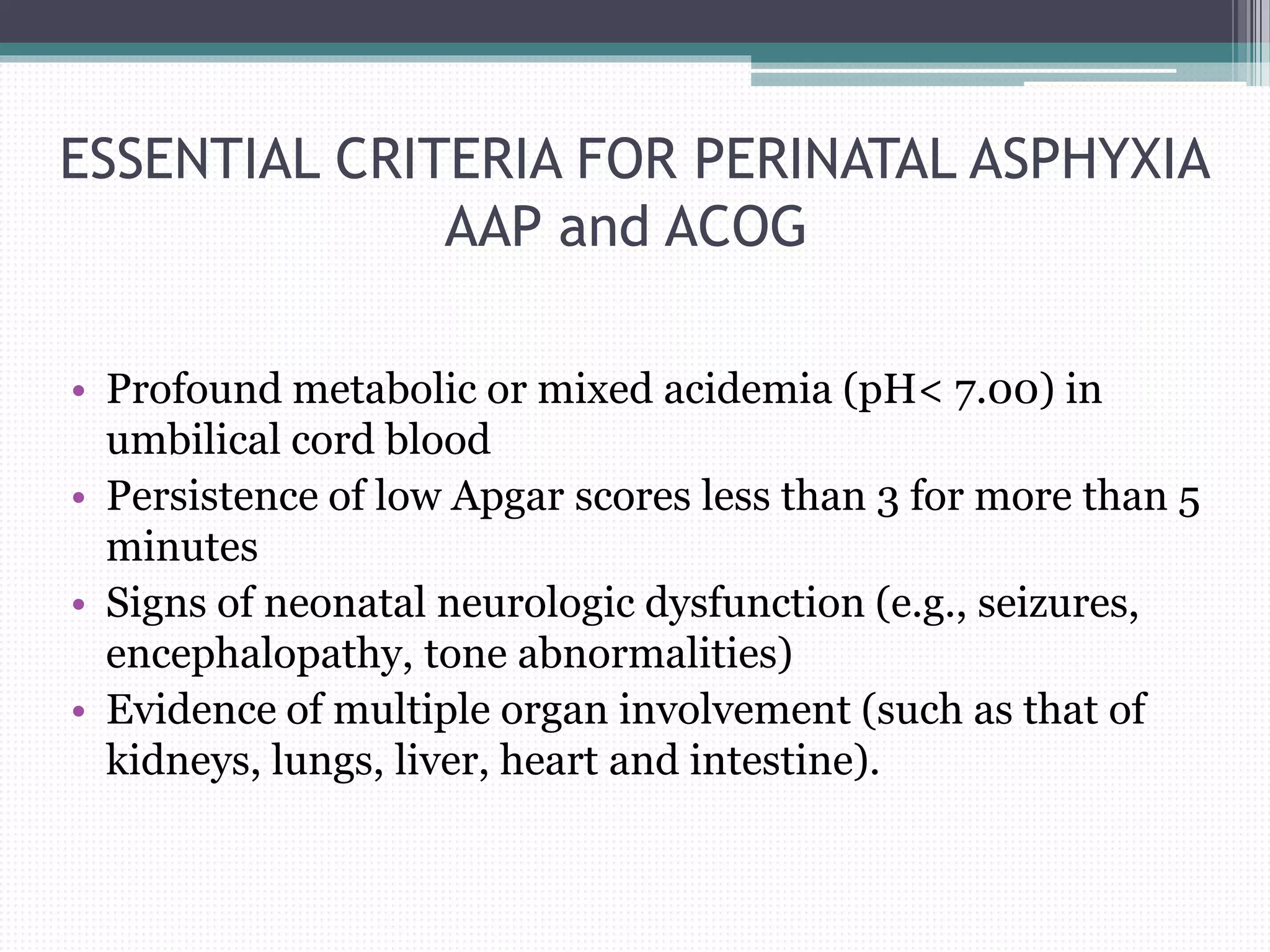 Birth asphyxia 2 | PPTX