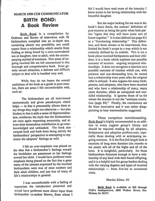 Birth Bond | PDF | Adoption and Fostering | Parenting