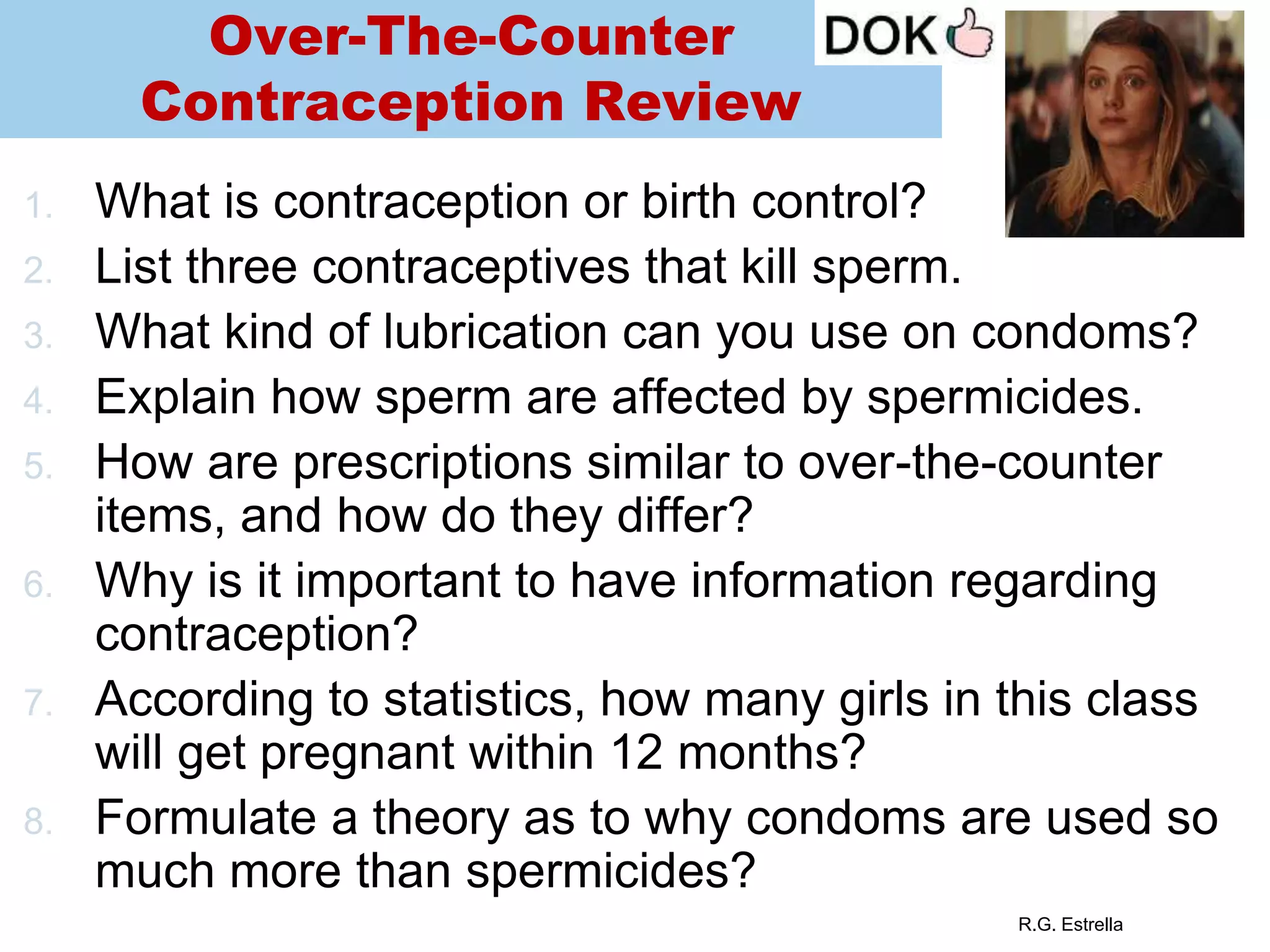 Contraception | PPTX