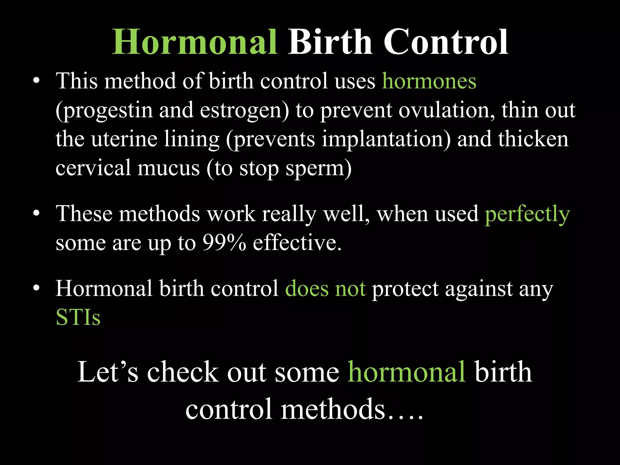 Birth Control 101 | PPTX