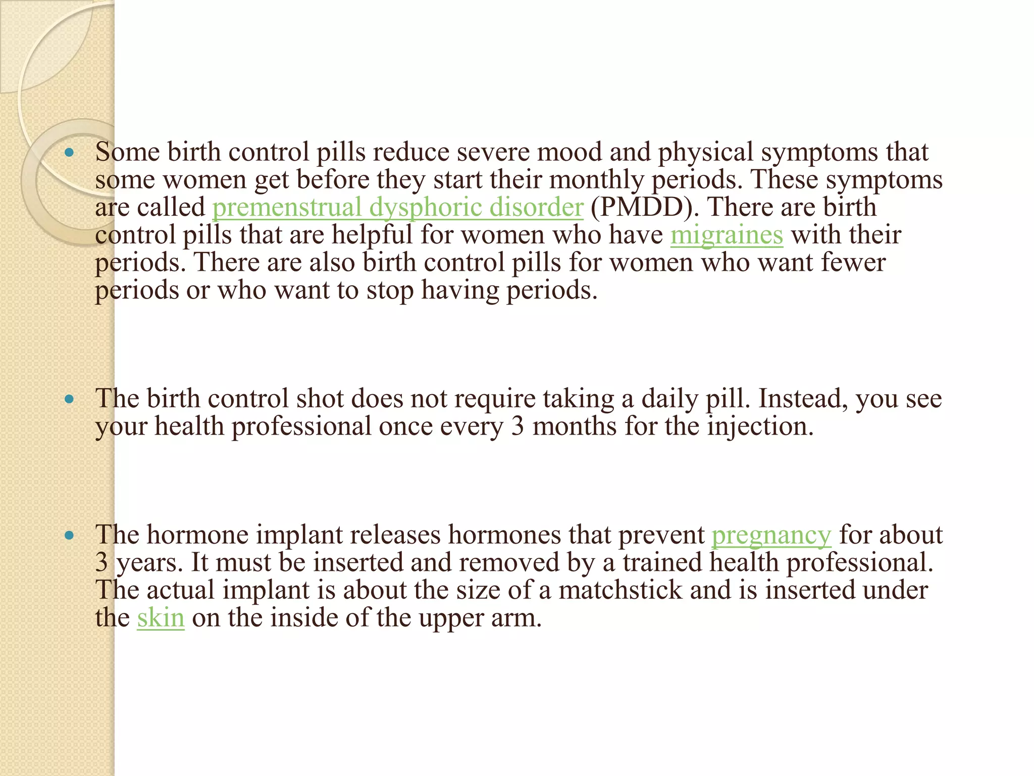 Birth control methods | PPTX