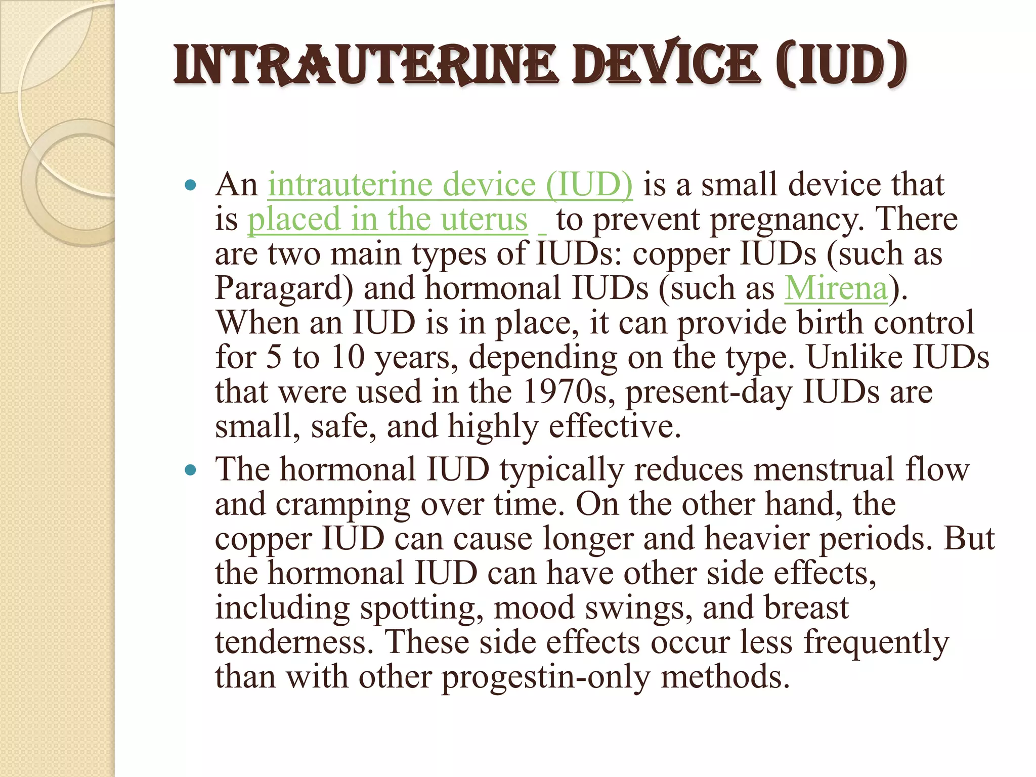 Birth control methods | PPTX