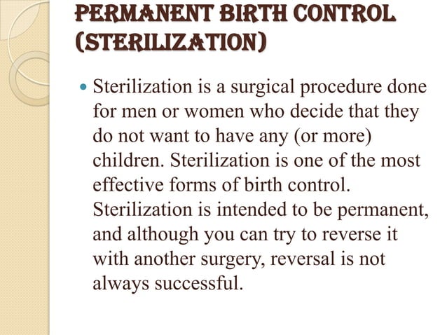 Birth control methods | PDF