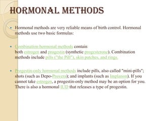 Birth control methods | PDF