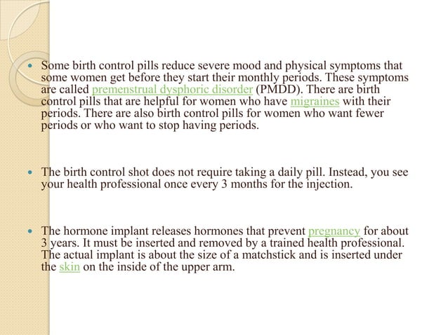 Birth control methods | PDF