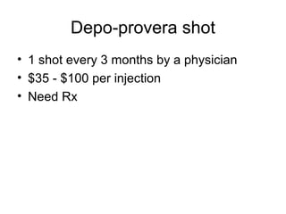 Birth control methods | PPT