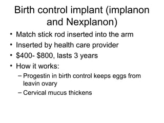 Birth control methods | PPT