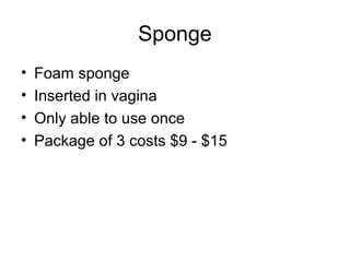 Birth control methods | PPT