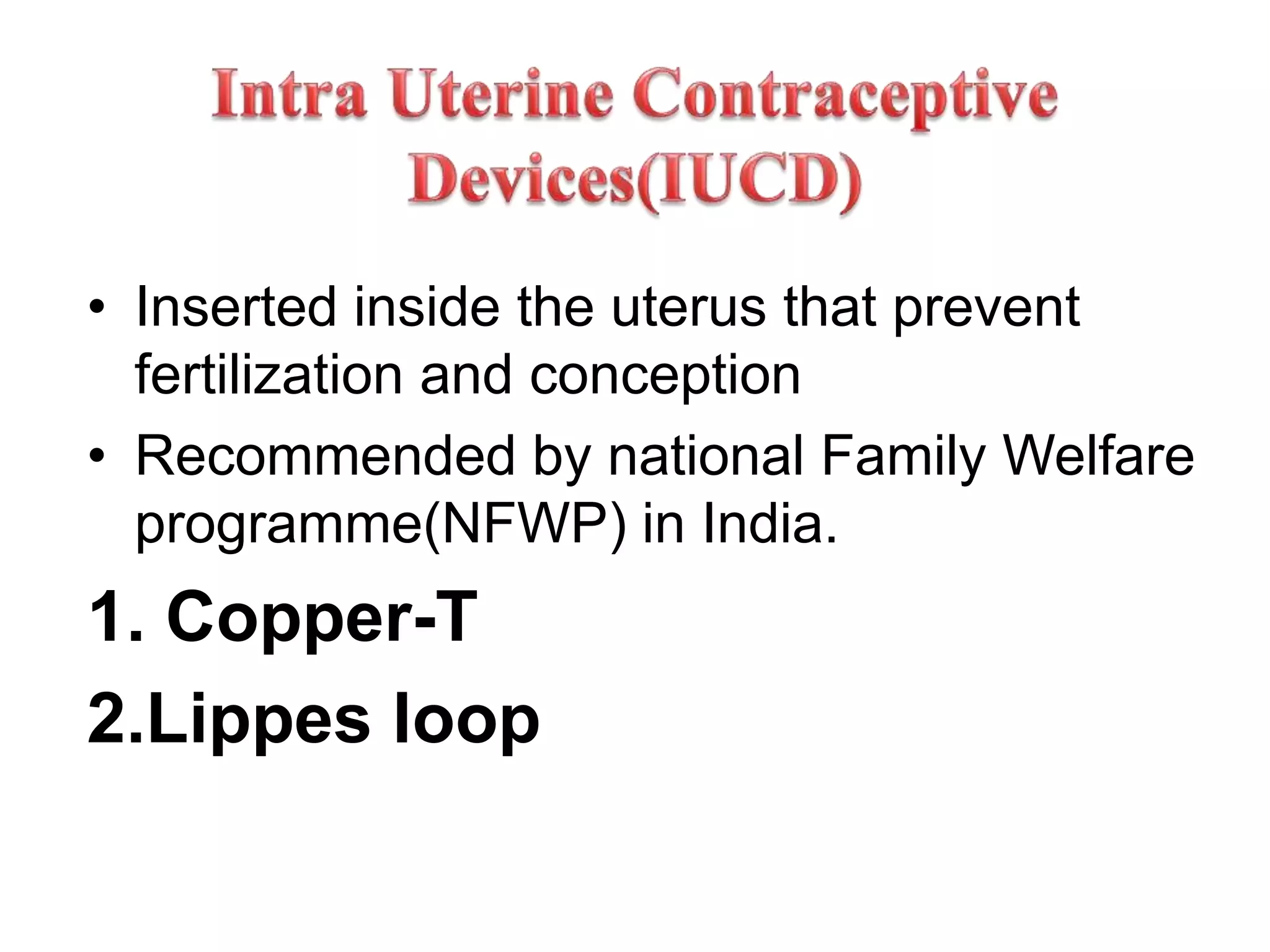 Birth control methods | PPTX