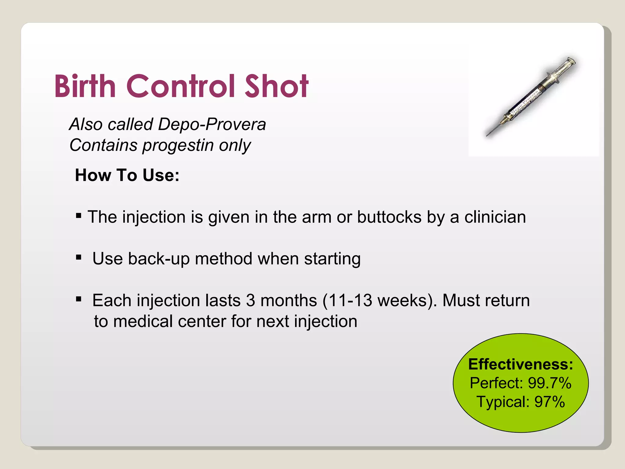 Birth Control Methods | PPT | Birth Control | Reproductive Health