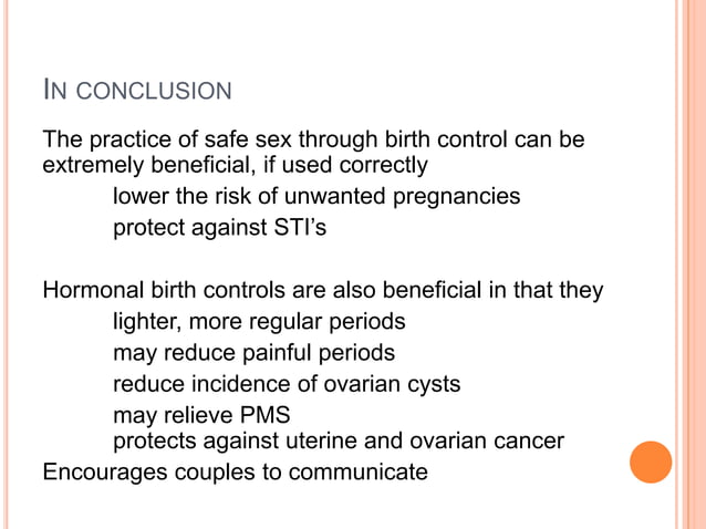 Birth Control | PPTX