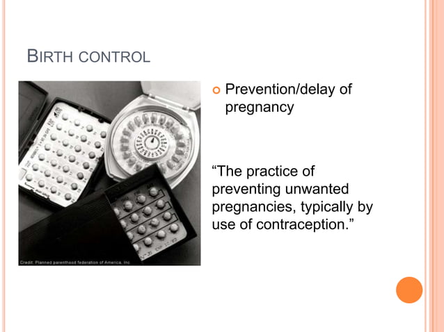 Birth Control | PPTX