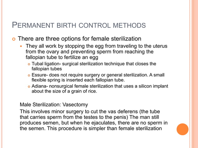 Birth Control | PPTX