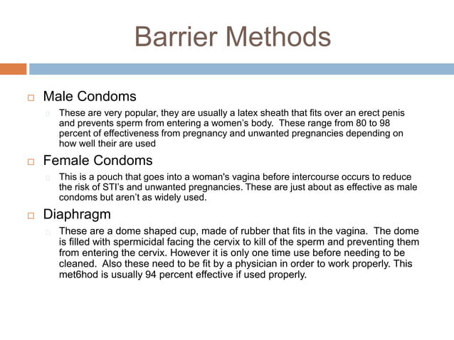 Birth control power point | PPTX | Birth Control | Reproductive Health