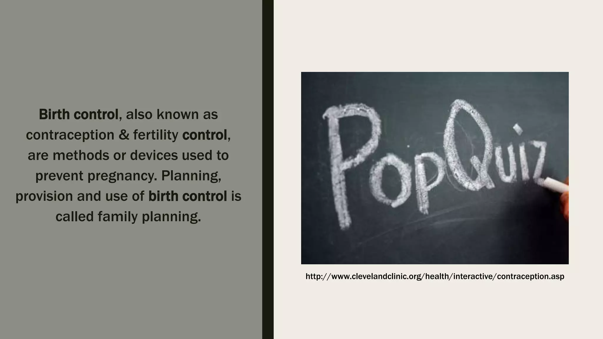 Birth Control | PPTX