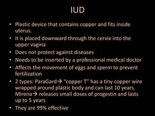 Birth control slide show | PPTX