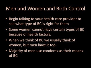 Birth control slide show | PPT