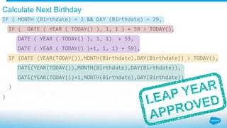 Fun with Date Functions, Formulas, and Birthdays | PPT