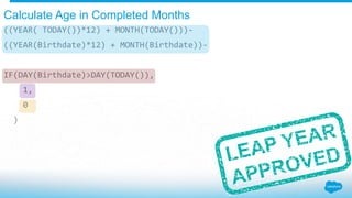 Fun with Date Functions, Formulas, and Birthdays | PPTX