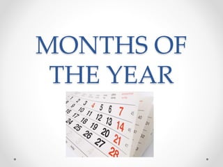Birthday and Months of the year in English | PPTX